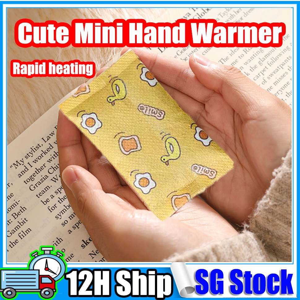 【SG】Cute Portable Mini Self Heating Hand Warmer Heat Pack Hand Warmer ...