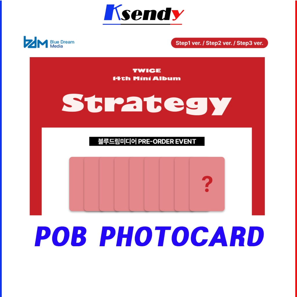 TWICE - STRATEGY POB PHOTOCARD ( BLUE DREAM MEDIA ) | Shopee Malaysia