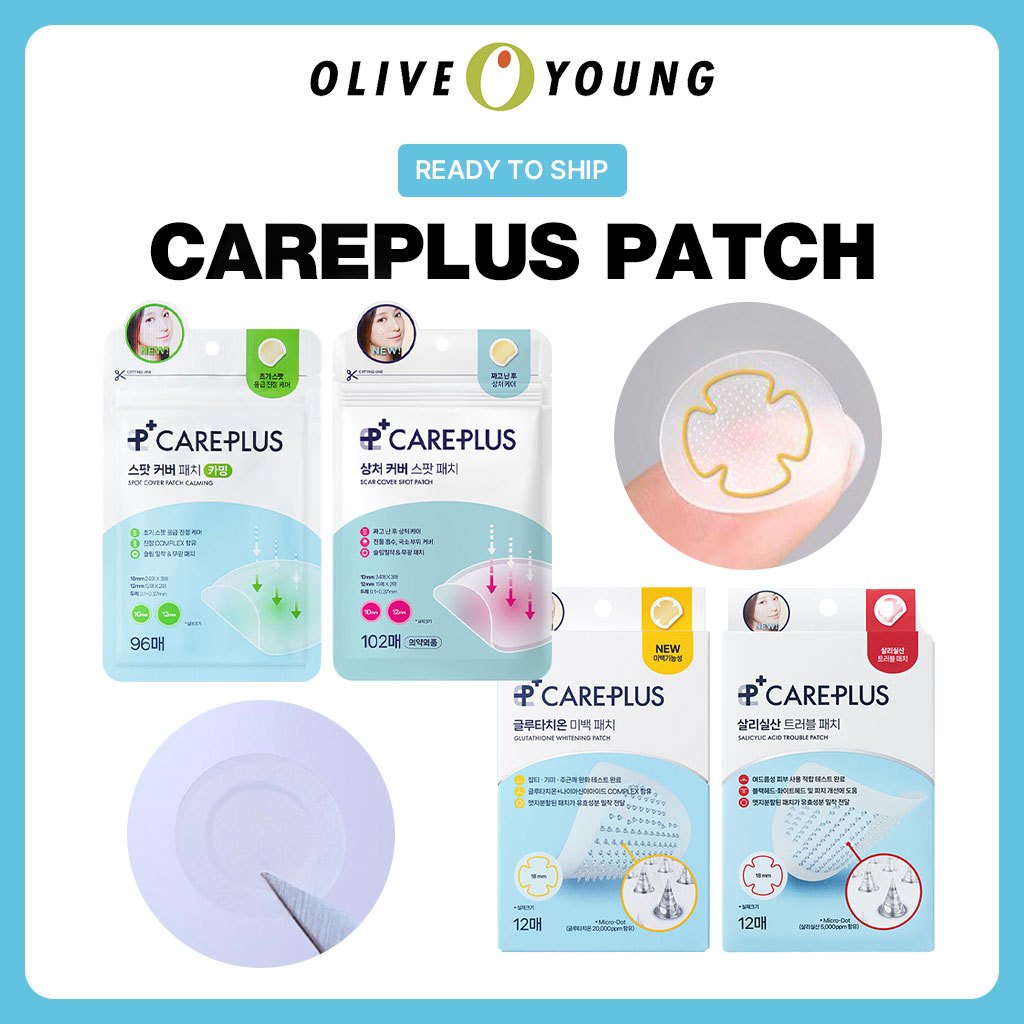 [Olive Young] Careplus Pimple Patch Acne Spot Sticker 4Types Salicylic ...