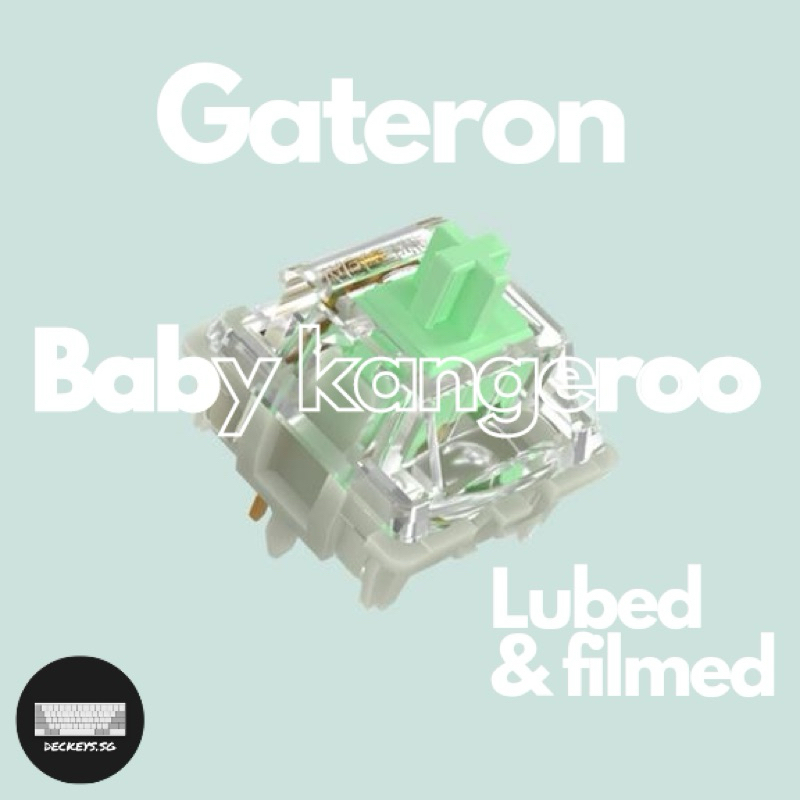 [LUBED/FILMED] Gateron Baby Kangeroo Custom Mechanical Keyboard tactile ...