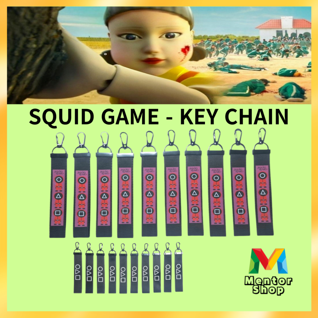 Squid Game Keychain (Bag Charm, Key Holder) | Shopee Malaysia
