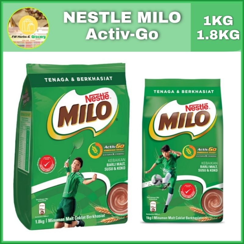 NESTLE MILO Activ-Go （900g/1.8KG） | Shopee Malaysia