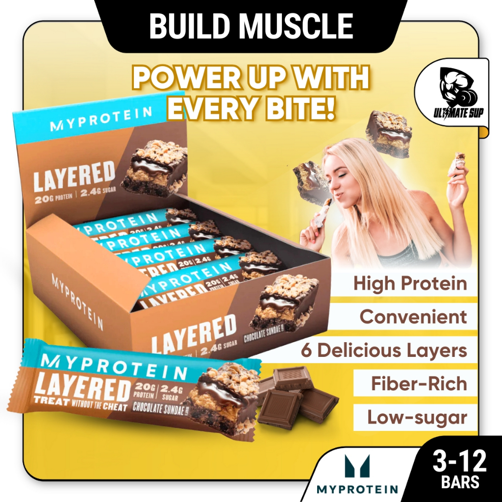 Myprotein Layered Protein Bar | Meal Replacement, High Protein, Muscle ...