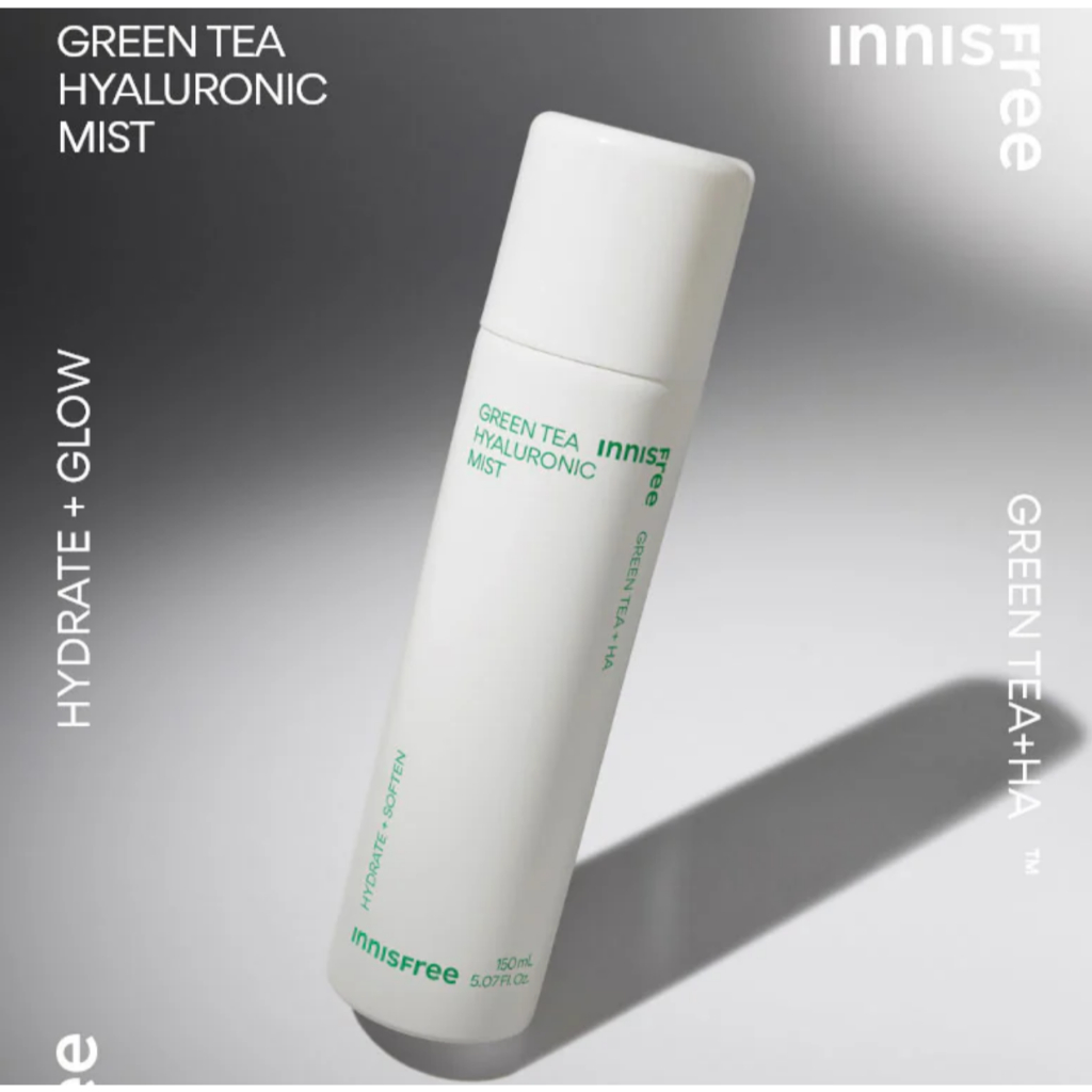 Innisfree Green Tea Hyaluronic Mist 150ml (Instant hydration for a dewy ...