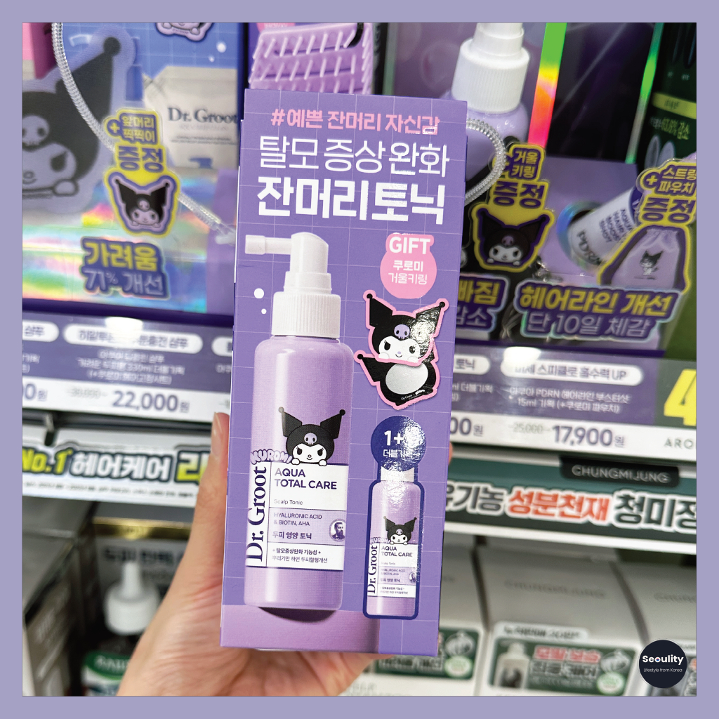 [Dr.Groot x Kuromi] Hair Tonic 🇰🇷 Cooling Scalp Care Tonic Set｜Daily ...