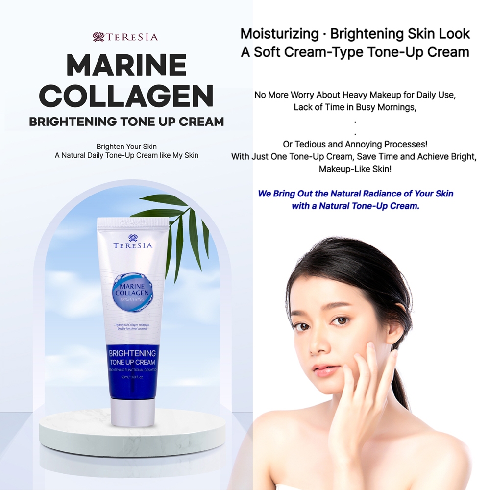 [Teresia] Marine Collagen Brightening Tone-Up Cream 50ml | Shopee Malaysia
