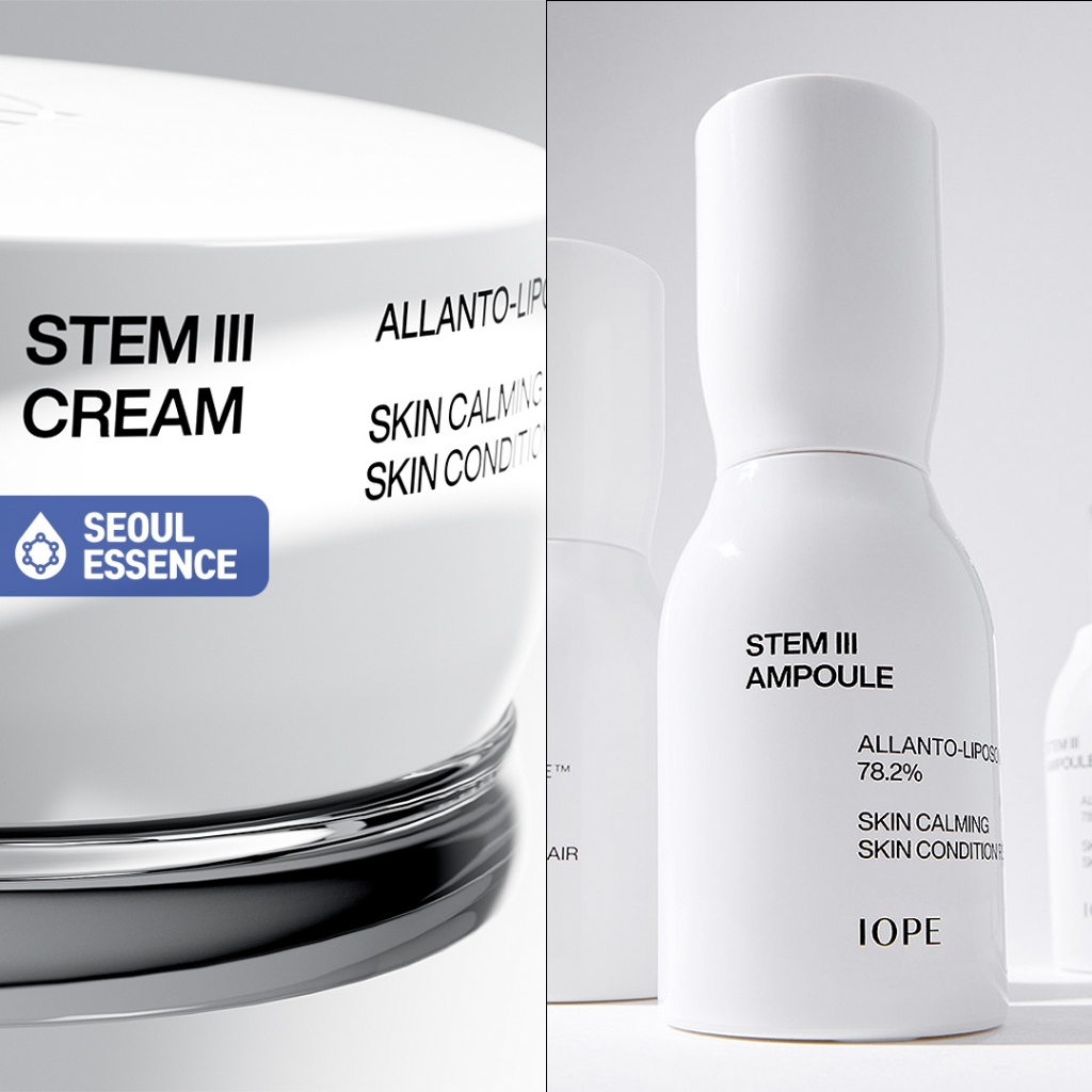 IOPE Stem Ⅲ (3) Softener / Ampoule / Emulsion / Cream - Anti-Aging ...