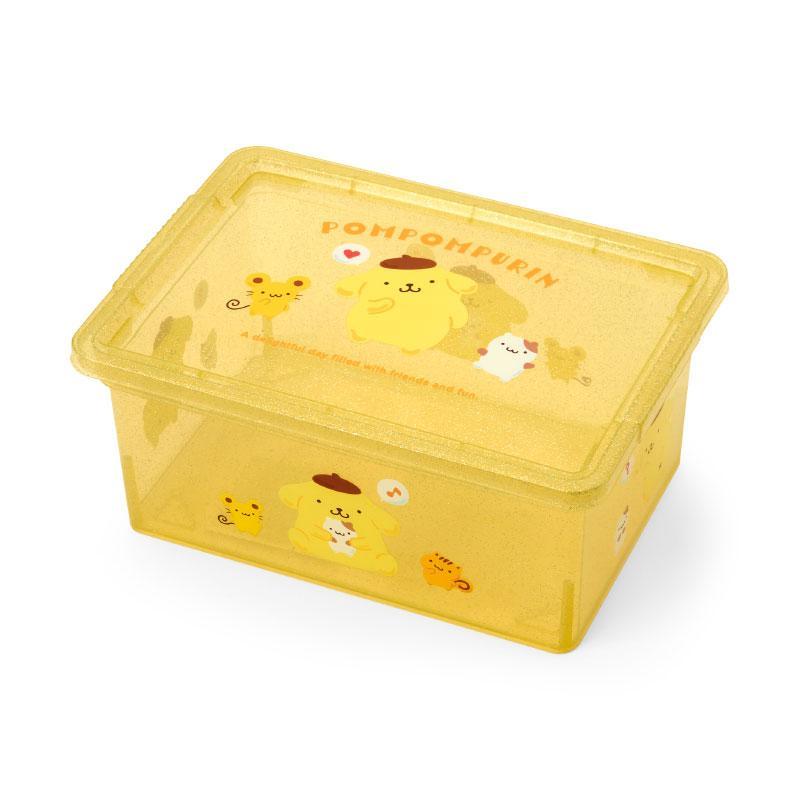 Sanrio New Life Series Pompompurin Glitter Storage Box Plastic Box ...