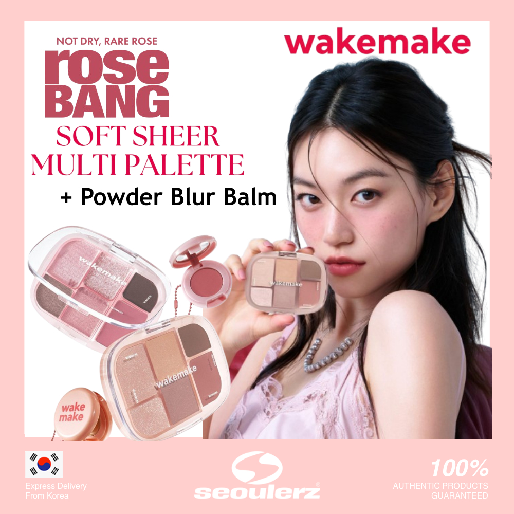 [WAKEMAKE] Soft Sheer Multi Palette 10 Colors + Powder Blur Balm ...