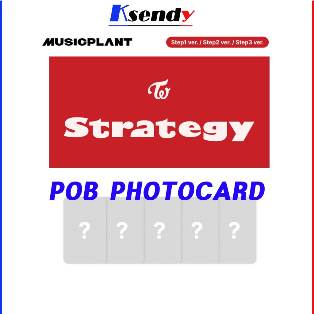 TWICE - STRATEGY POB PHOTOCARD (MUSIC PLANT) | Shopee Malaysia