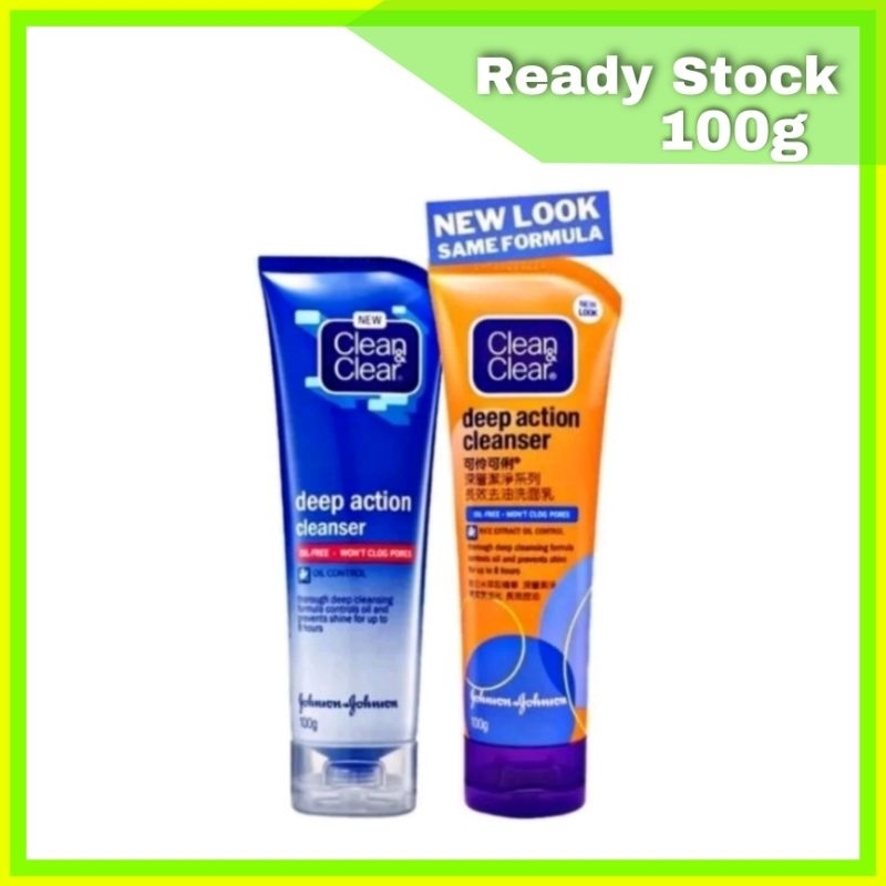 Clean & Clear Deep Action Cleanser 100g 玄 | Shopee Malaysia