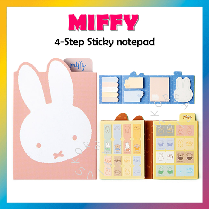 [Miffy] 4-step sticky notepad index memo | Shopee Malaysia