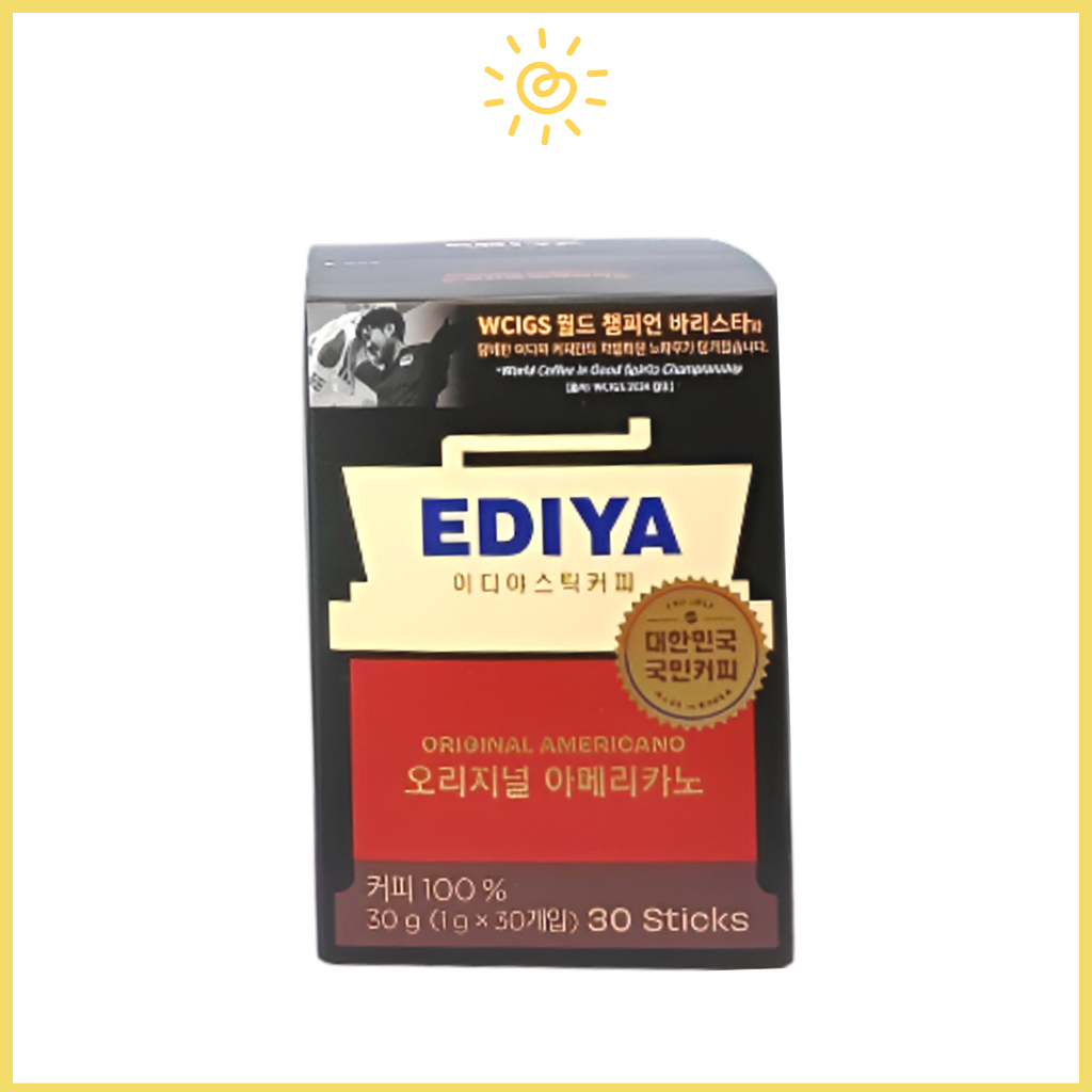 Ediya Original Americano Whole Bean Coffee Mix, 1g x 30ea, 1box,(Expiry: 2026.08) | Shopee Malaysia
