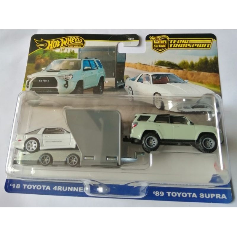 Hotwheels Premium Team Transport Toyota 4Runner & Toyota Supra 2024 ...