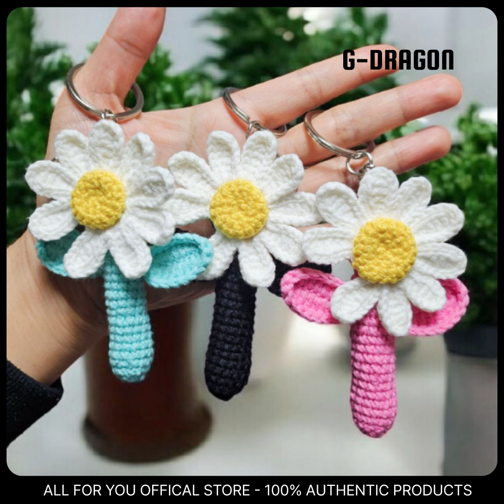 [Handmade] G-Dragon GD Daisy Crochet Keychain｜Lightstick Inspired ...