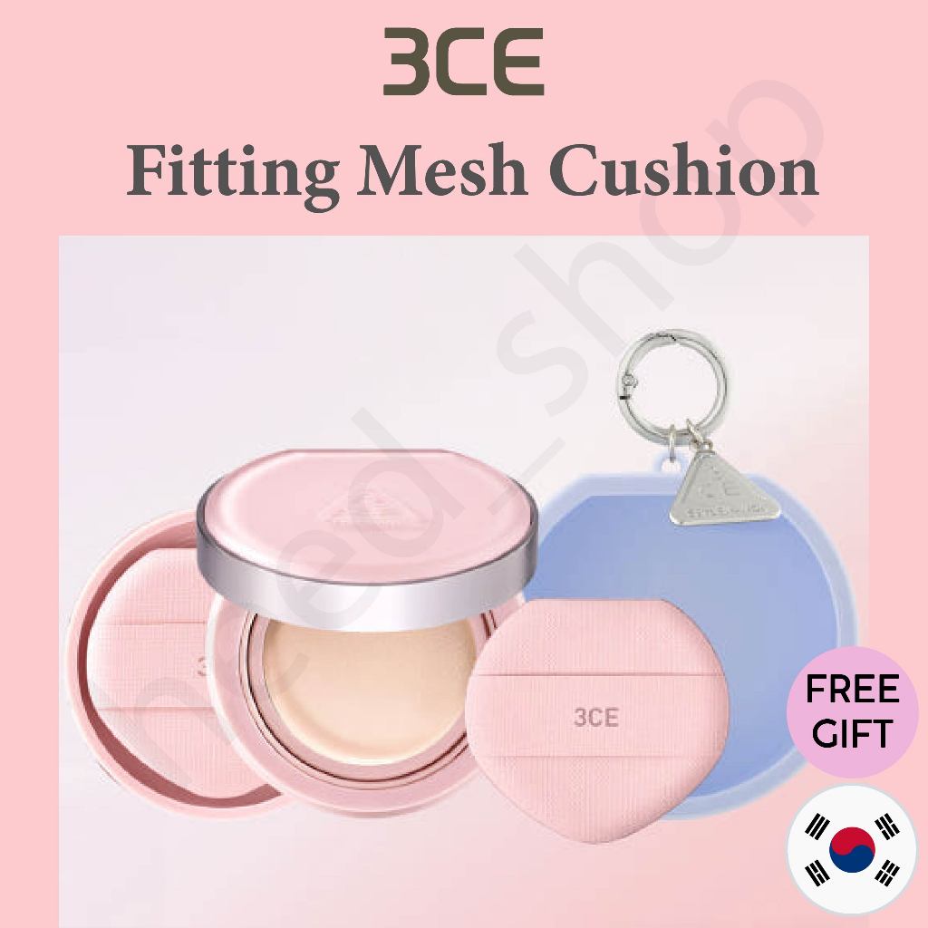 [ 3CE ] Fitting Mesh Cushion + Refill (+Fitting mesh cushion key ring ...