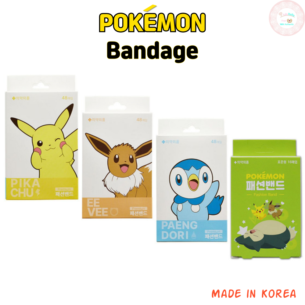 Pokémon Bandage Sticking Plaster Pokemon Adhesive Plaster Character ...