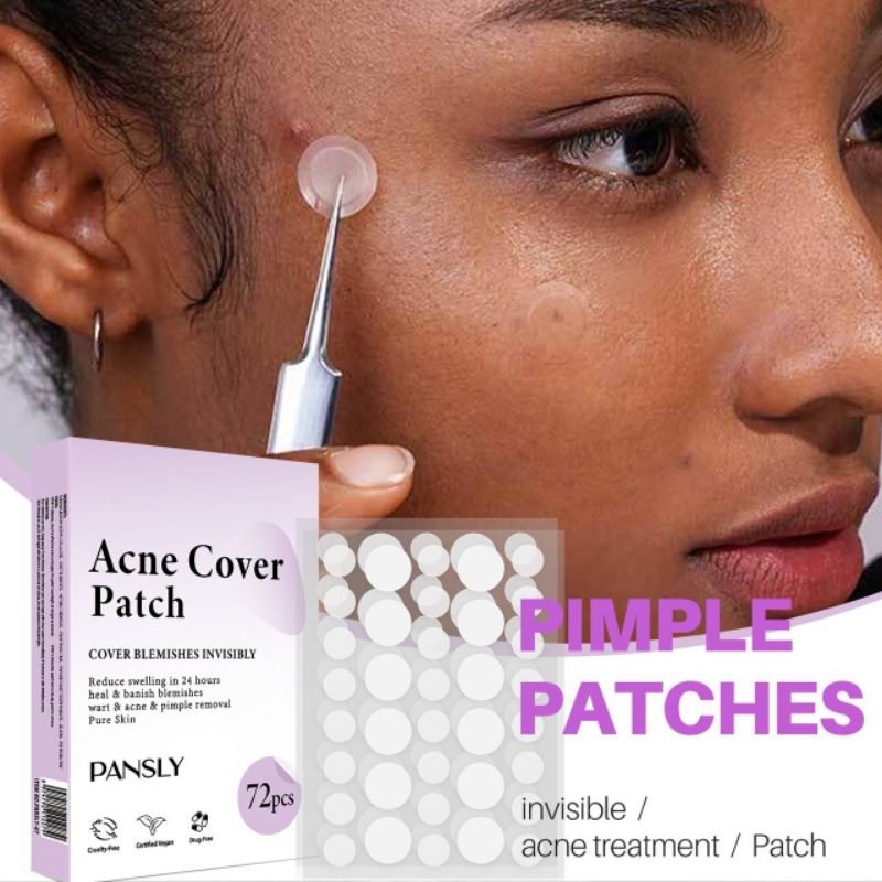 72PCS ACNE COVER PATCH Tampalan penutup jerawat penghilang jeragat ...
