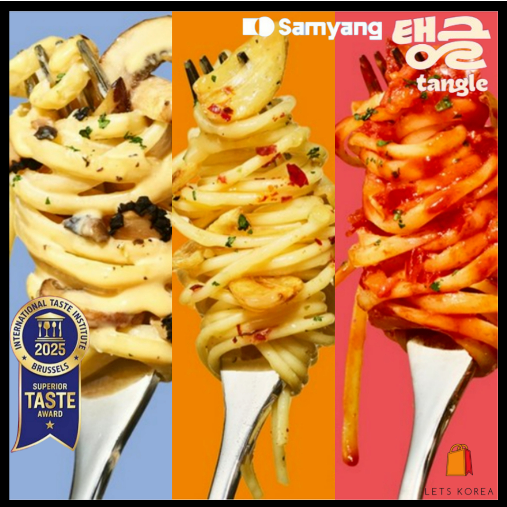 [KOREA] Samyang Tangle Pasta / Mushroom Cream, Garlic Oil, Chunk Tomato ...