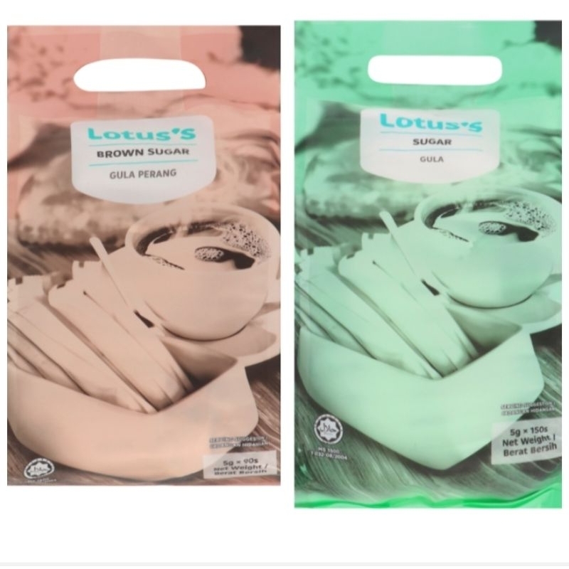 LOTUS Brown Sugar 90s | White Sugar 112s In Tube | Shopee Malaysia