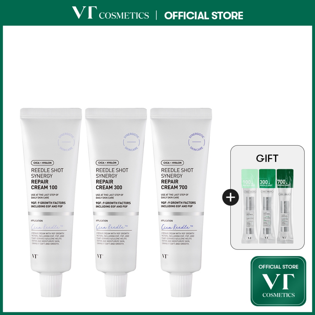 [VT] Reedle Shot Synergy Repair Cream 100/300/700 50ml EGF, 9GF, Azulene, Skin Regeneration ...