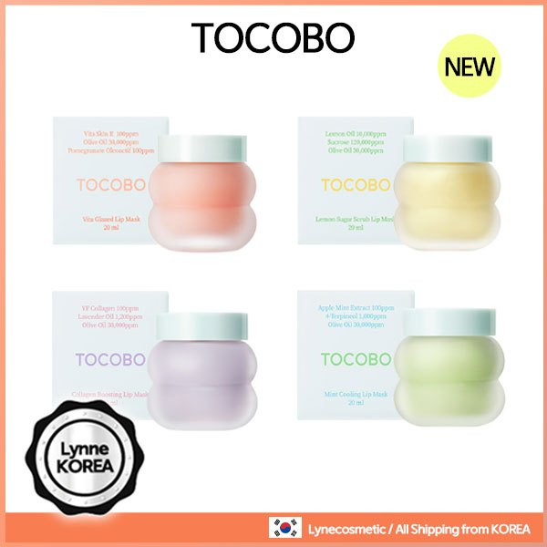 [TOCOBO] Lip Mask 20ml 4types (Vita Glazed/ Lemon Sugar Scrub/ Collagen ...
