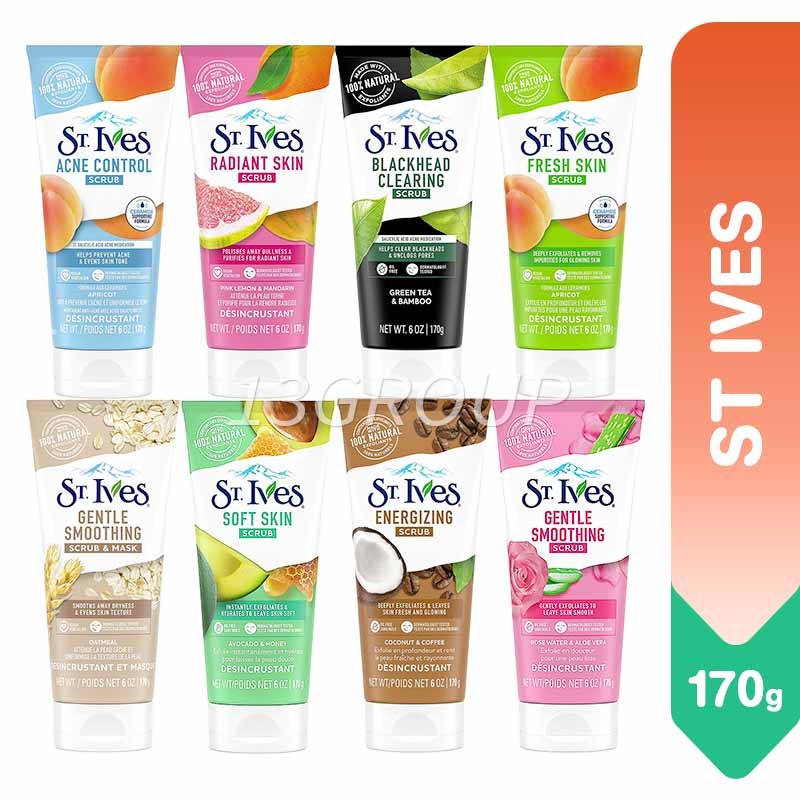 St Ives Face Scrub Facial Wash Cleanser, 170g | Shopee Malaysia
