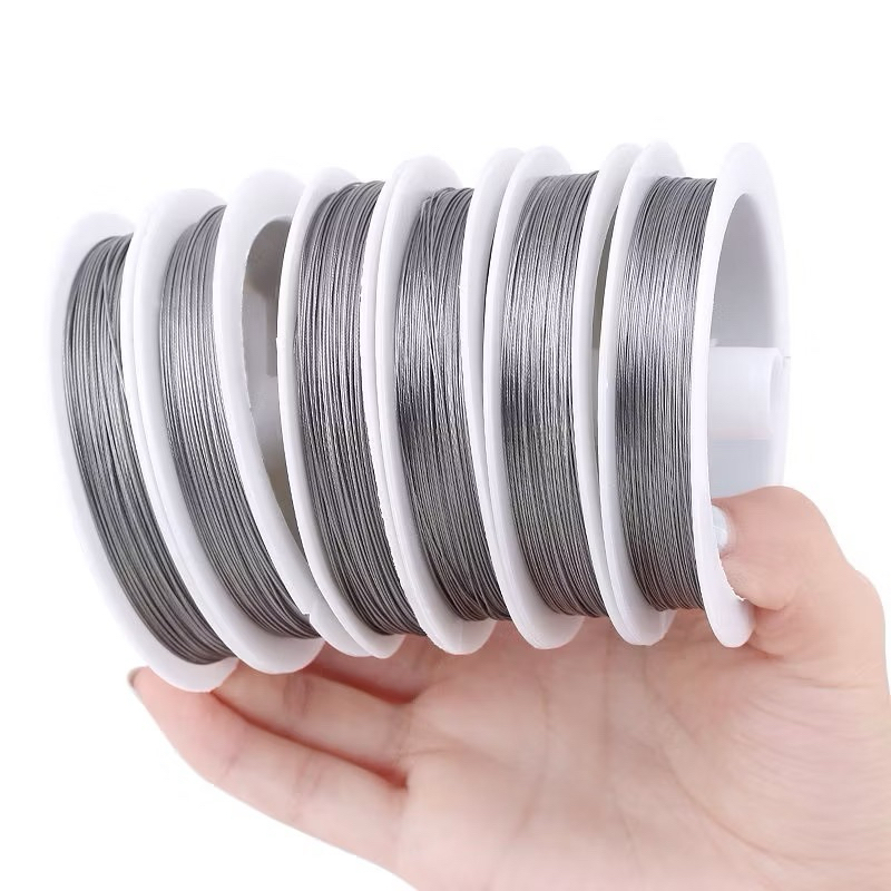 0.38-0.6mm 304 Stainless Steel Bead String Wire Tiger Tail Jewelry ...