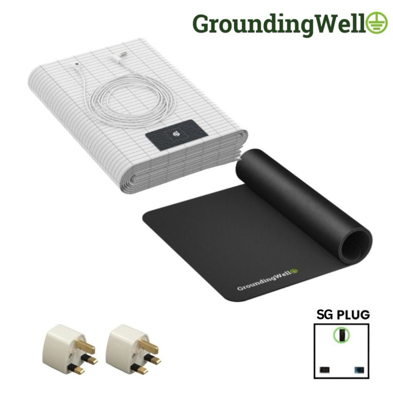 Grounding Well Grounding Mat and Sheet by GroundingWell with SG Adaptor ...