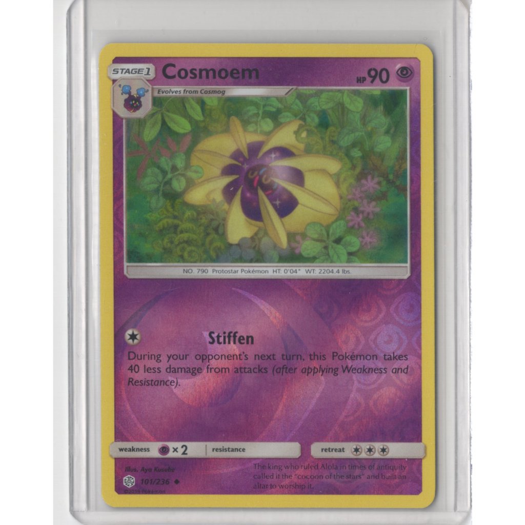 Pokemon Card English Cosmic Eclipse 2019 Cosmoem Reverse Holo 101/236 ...