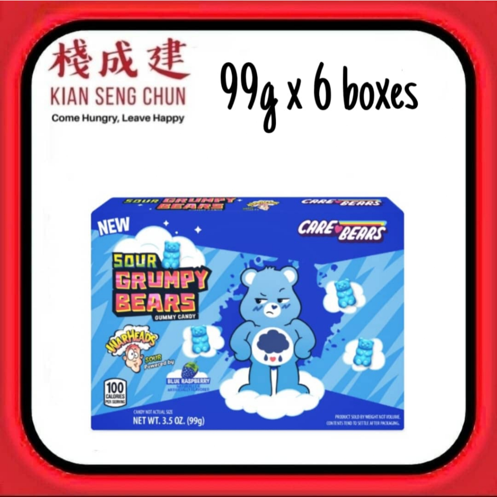 99g x 6 boxes Limited Edition Warheads Sour Grumpy Bears | Shopee Malaysia