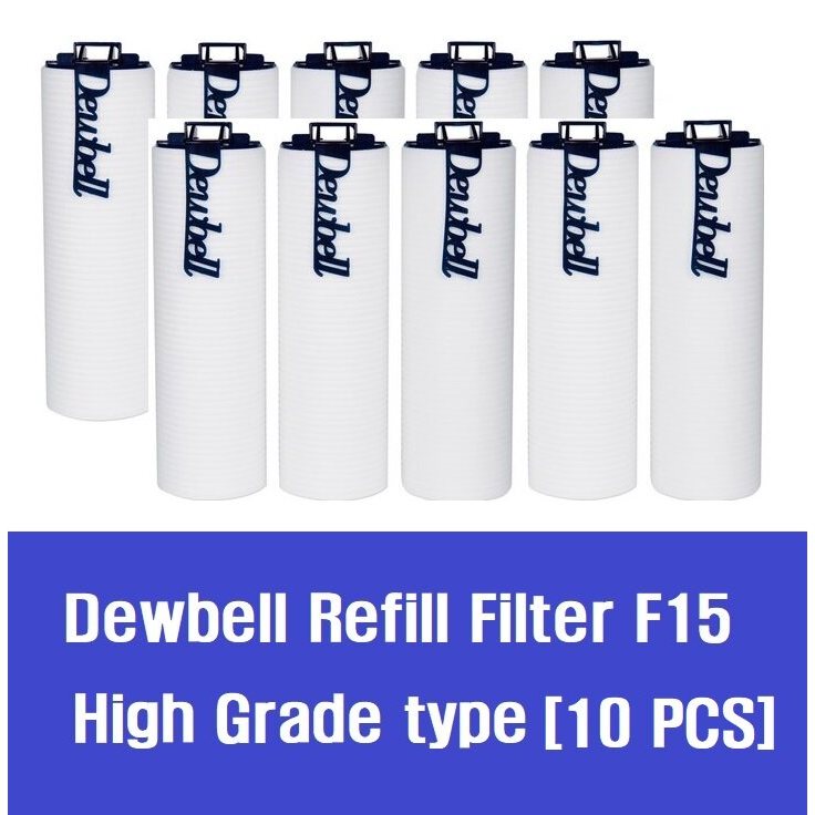 [Bundle of 10] Dewbell Refill Filter F15 High Grade type (10pcs)/Water ...
