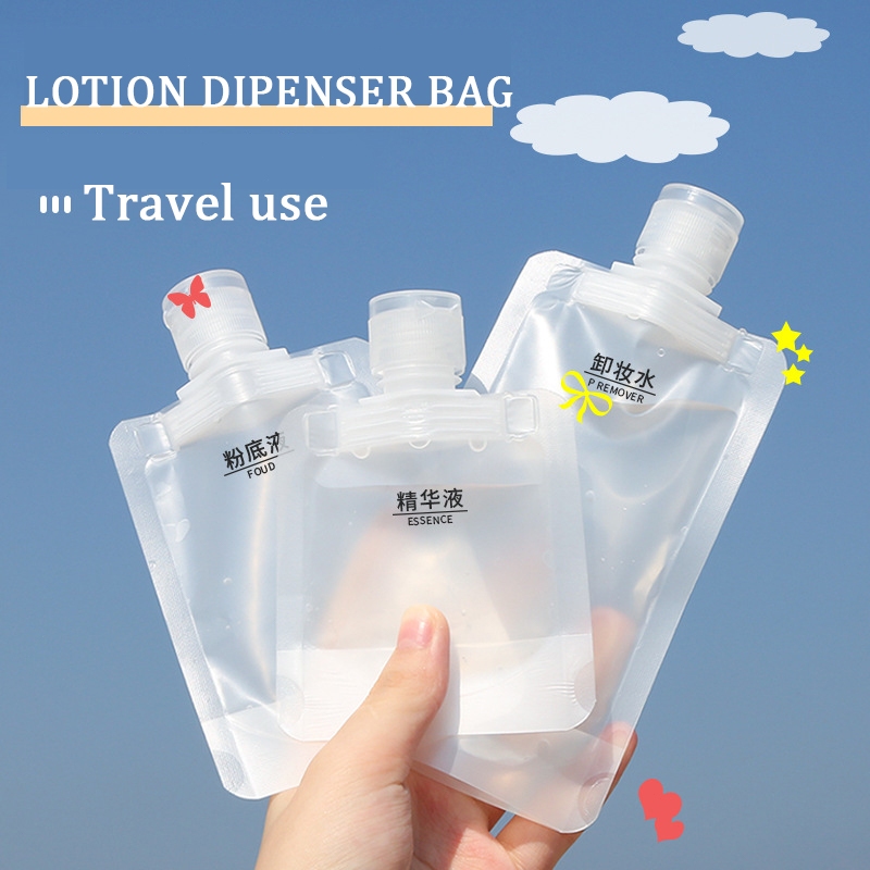 SG 100ml Transparent Matt Shampoo Lotion Bag Travel Lotion Shampoo ...