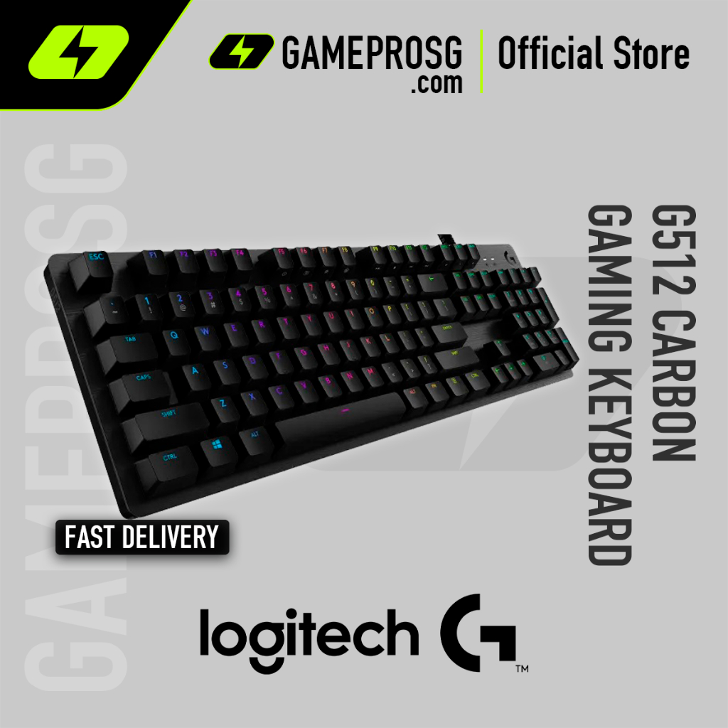 Logitech G512 CARBON LIGHTSYNC RGB Wired Mechanical Gaming Keyboard ...