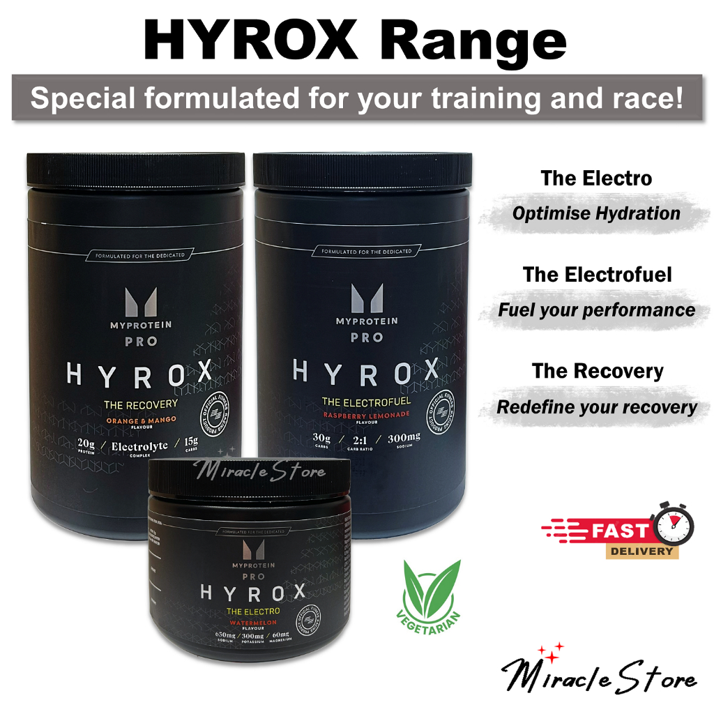 Myprotein Hyrox Range The Electro Hydration The Electrofuel Boost ...