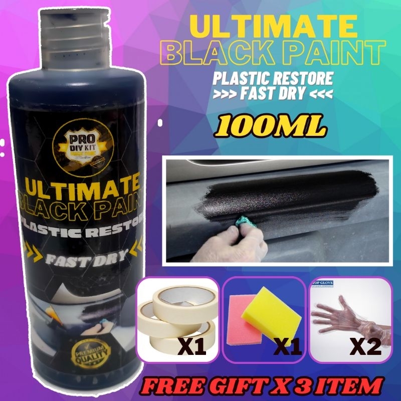 PRO DIY KIT - ULTIMATE BLACK PAINT Car Dashboard paint black,Car ...