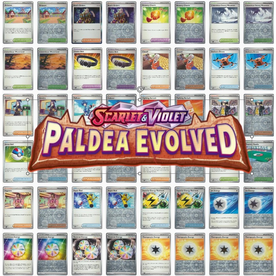 [SV02 Paldea Evolved Playables/Trainers] PAL Scarlet & Violet Pokemon ...