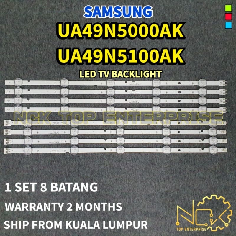 SAMSUNG UA49N5000AK / UA49N5100AK TV LED BACKLIGHT BARU READY STOCK UA49N5000 UA49N5100 | Shopee ...