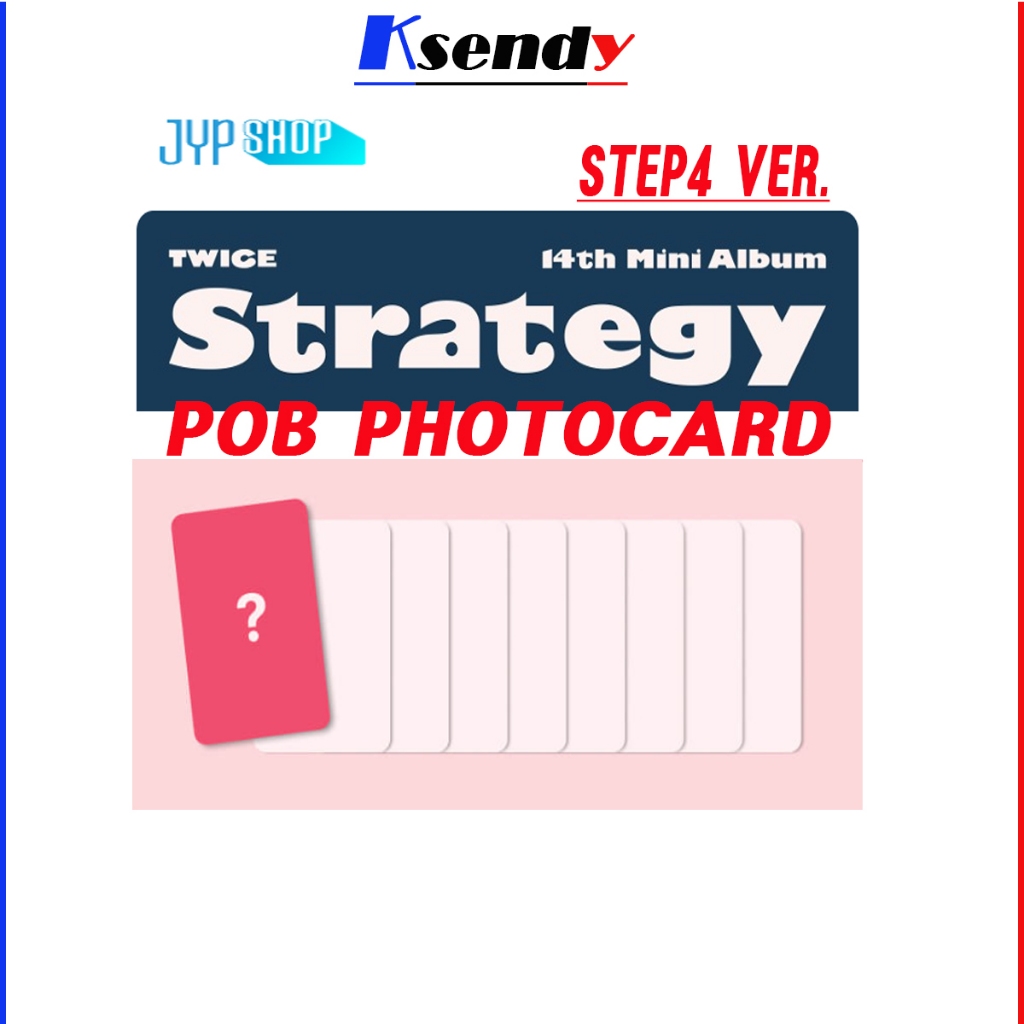 TWICE - STRATEGY [STEP4 VER.] POB PHOTOCARD (JYP SHOP) | Shopee Malaysia