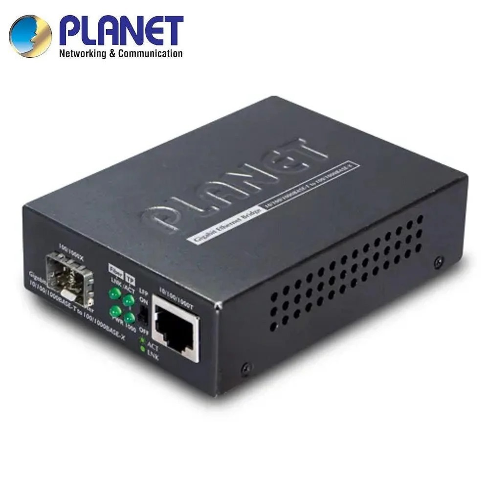 PLANET Gigabit Ethernet LC Media Converter MultiMode, Ethernet Bridge ...