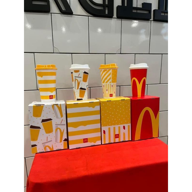 MCDONALD'S CUP LIMITED EDITION SOLD AS SET 4 PEICES | Shopee Malaysia