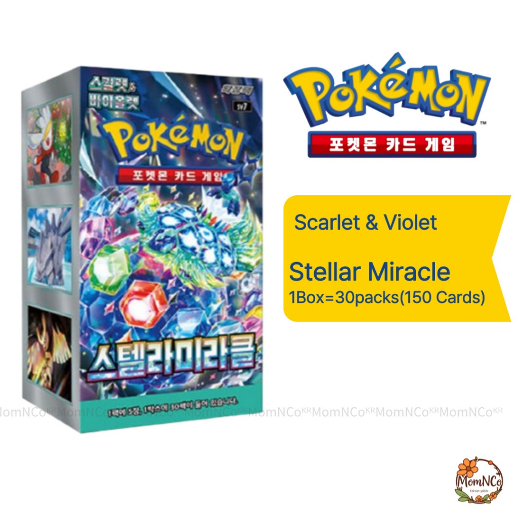 Pokémon Card "Stellar Miracle" Scarlet & Violet Booster Box ㅣKorean Ver. | Shopee Malaysia