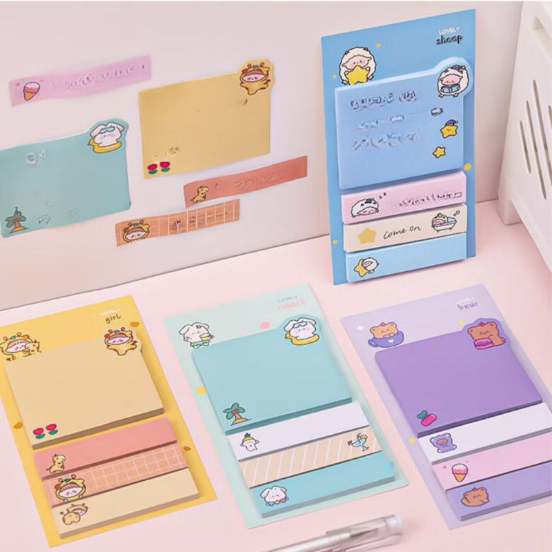 Sticky Note Mini Memo Cute Animal Bookmark | Shopee Malaysia
