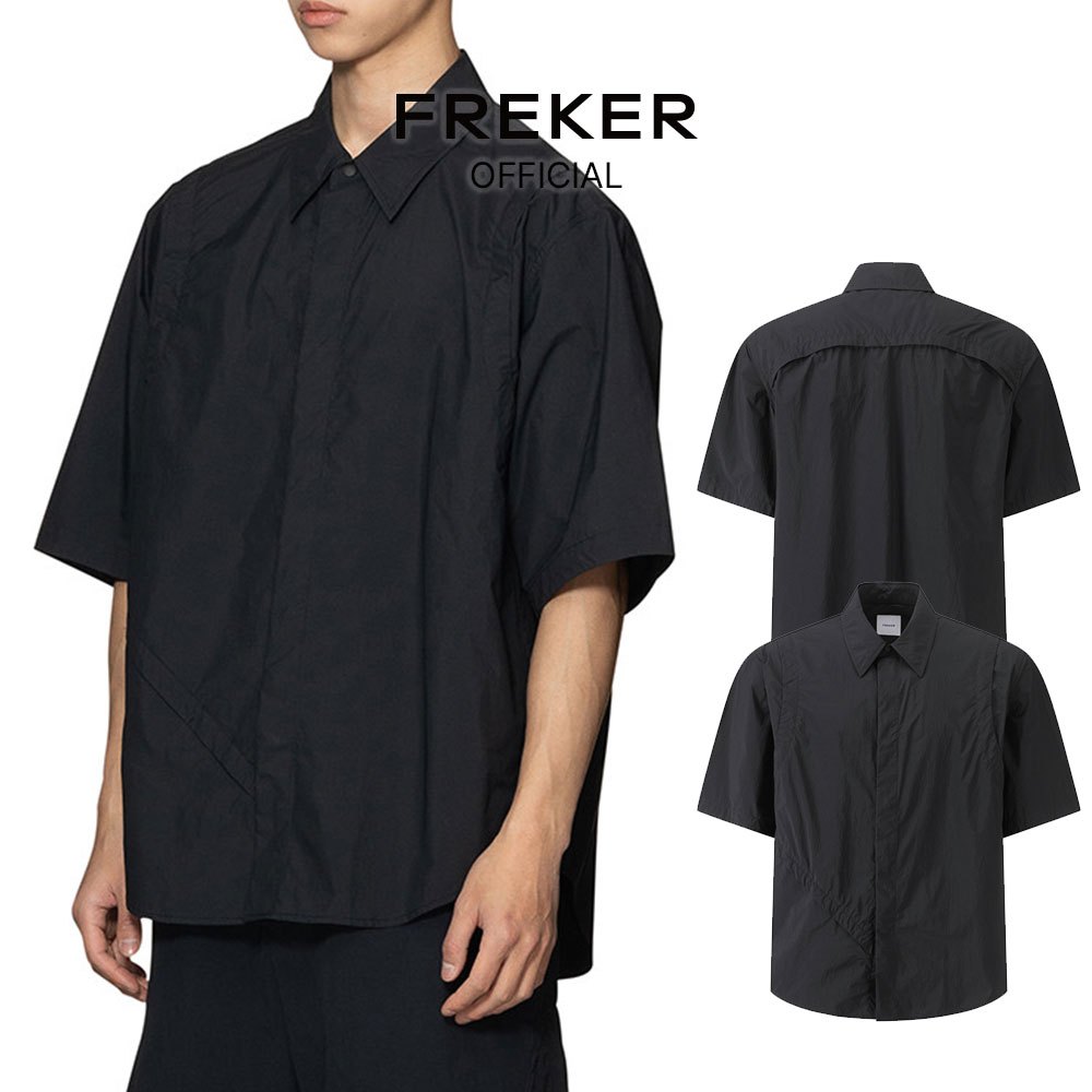 [FREKER] Nylon Shirts Men's Gorpcore Outdoor Casual Oversized Shirts ...