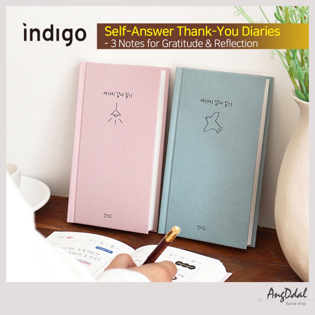 Indigo Self-Answer Thank-You Diaries - 3 Notes for Gratitude ...