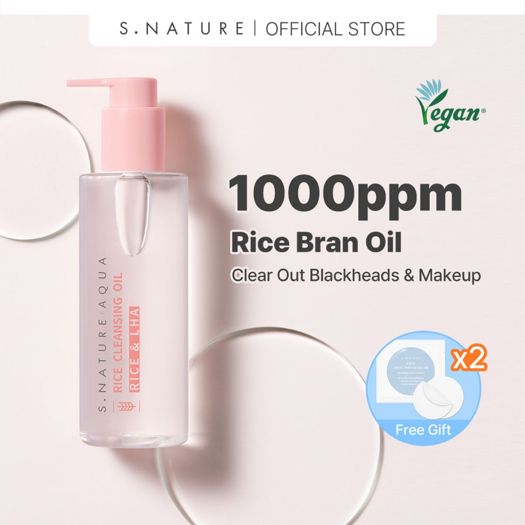 [S.NATURE] Aqua Rice Cleansing Oil 200ml, Soothing Facial Cleanser ...