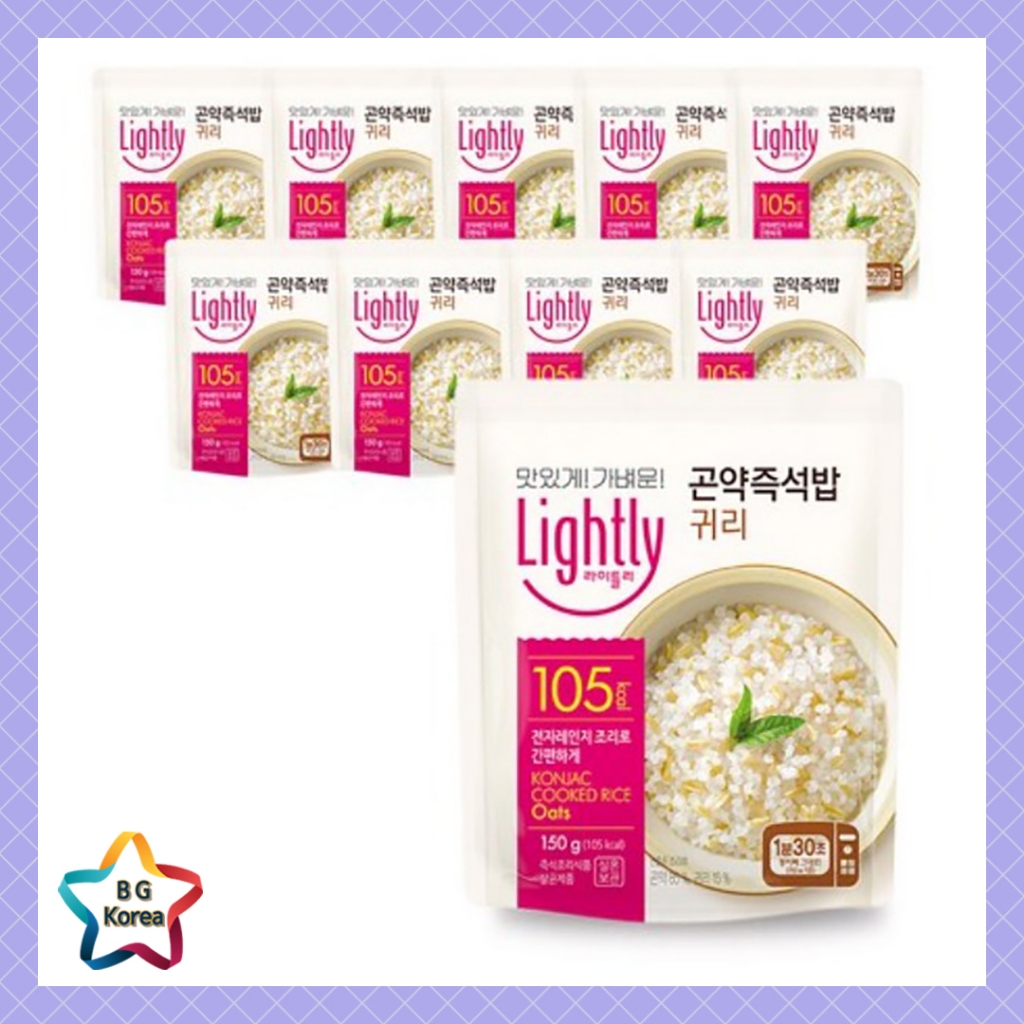 Lightly Konjac Instant Rice Oat 150g x10 packs / Korean Diet Food ...