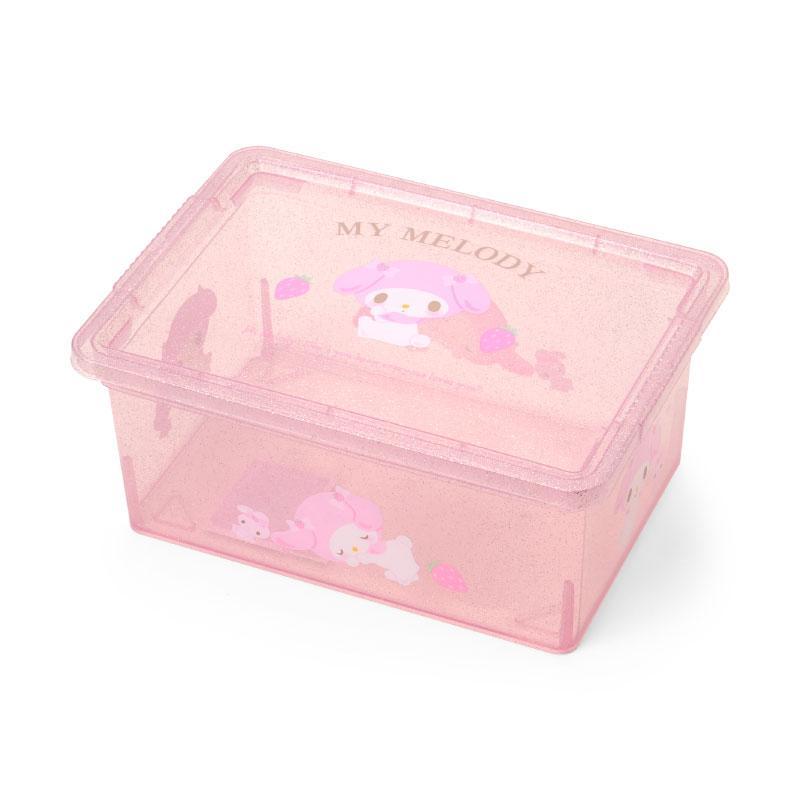 Sanrio New Life Series My Melody Glitter Storage Box Plastic Box JAPAN ...