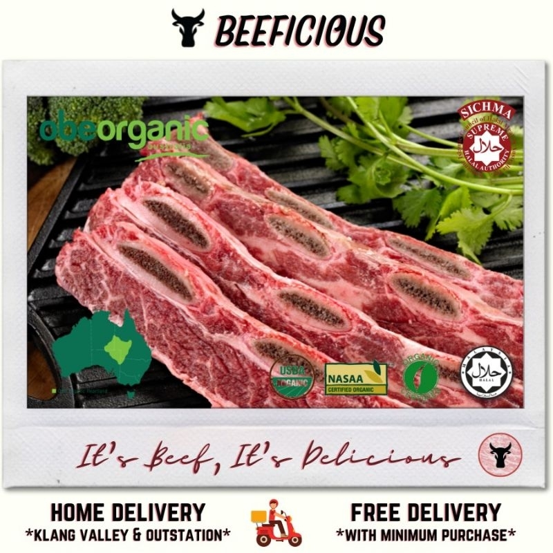 OBE Organic GrassFed Beef Short Rib | Shopee Malaysia