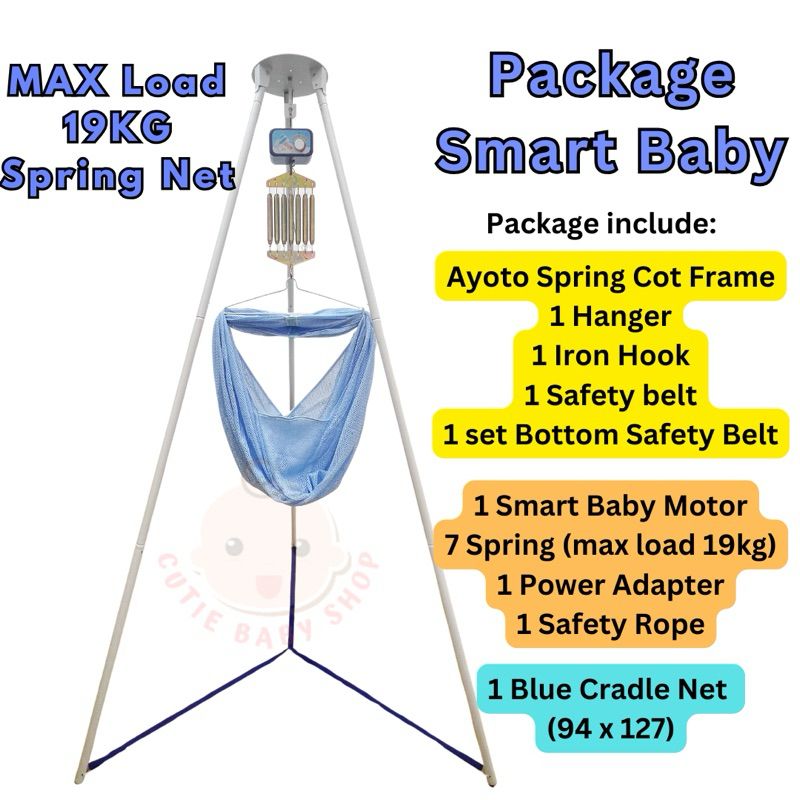 Ayoto Travel Spring Cot | KUAT KUKUH SELAMAT | Rangka Buaian Bayi ...